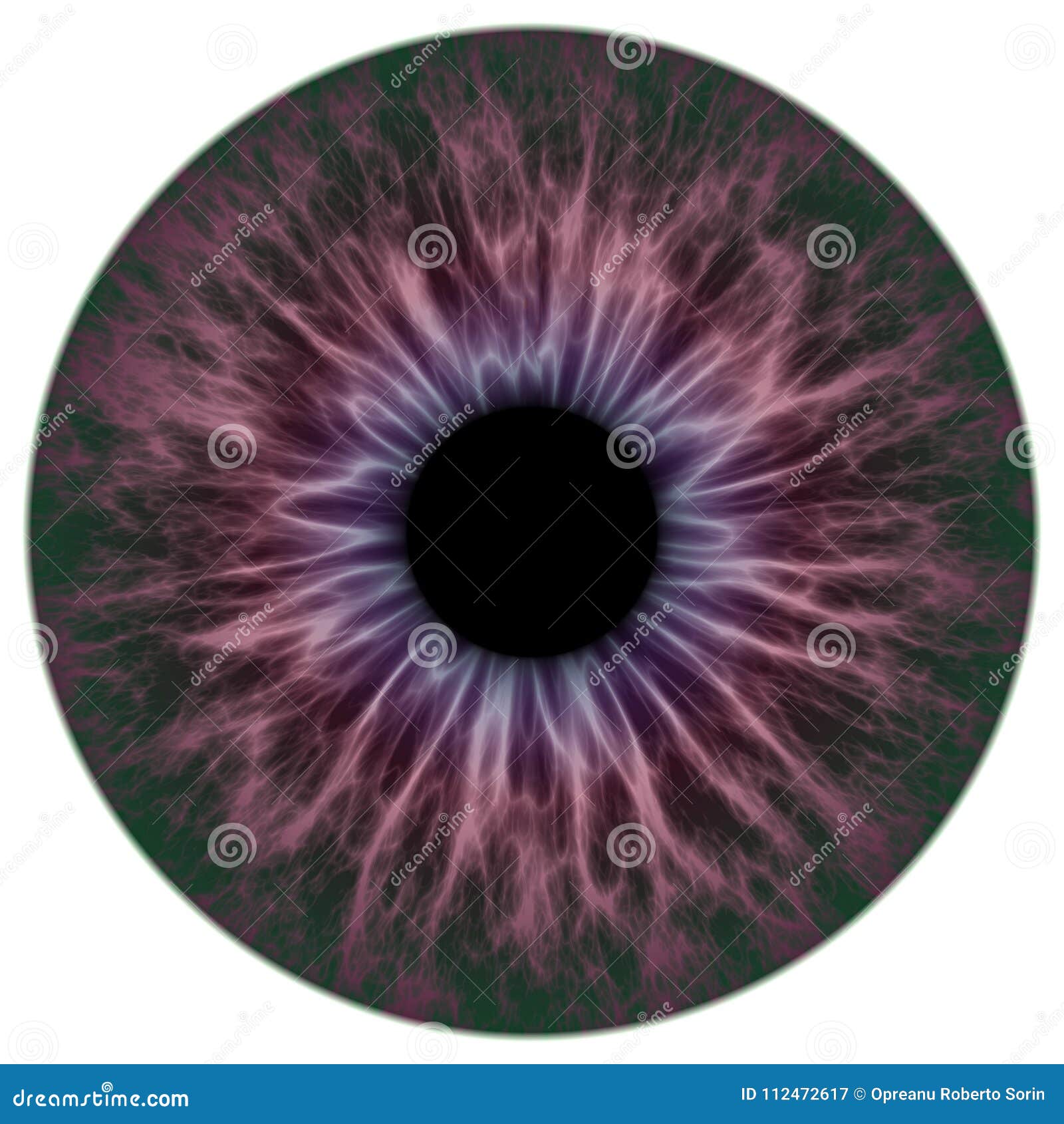 Illustration of a Human Iris Texture Stock Illustration - Illustration ...