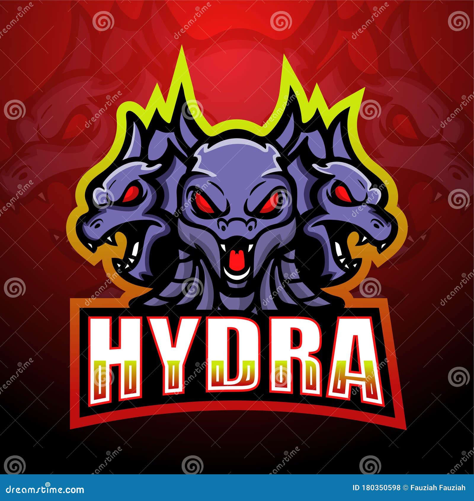 Little Hydra Cartoon Illustration BW Stock Photo | CartoonDealer.com ...