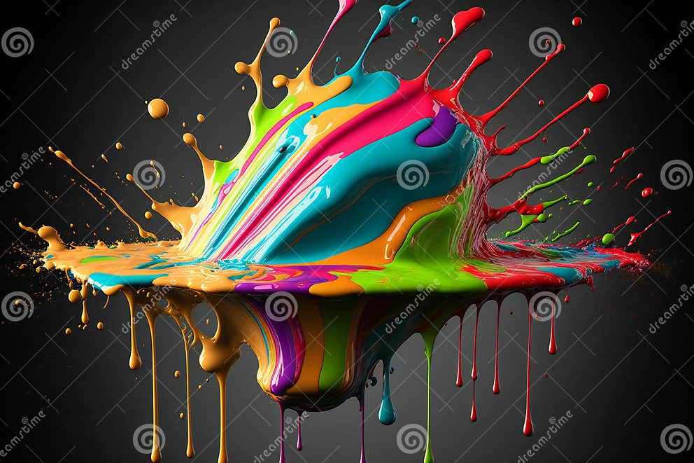Hyper Realistic Illustration of a Multicolor Object, Abstract, Colors ...