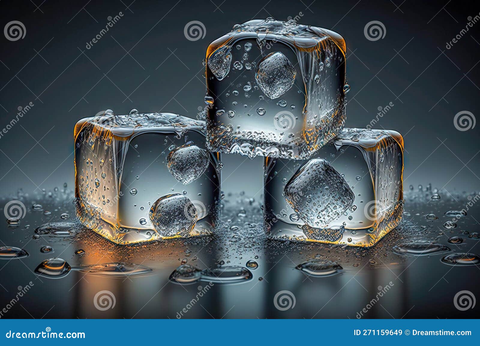 Illustration of the Ice Cubes Stock Illustration - Illustration of cube ...