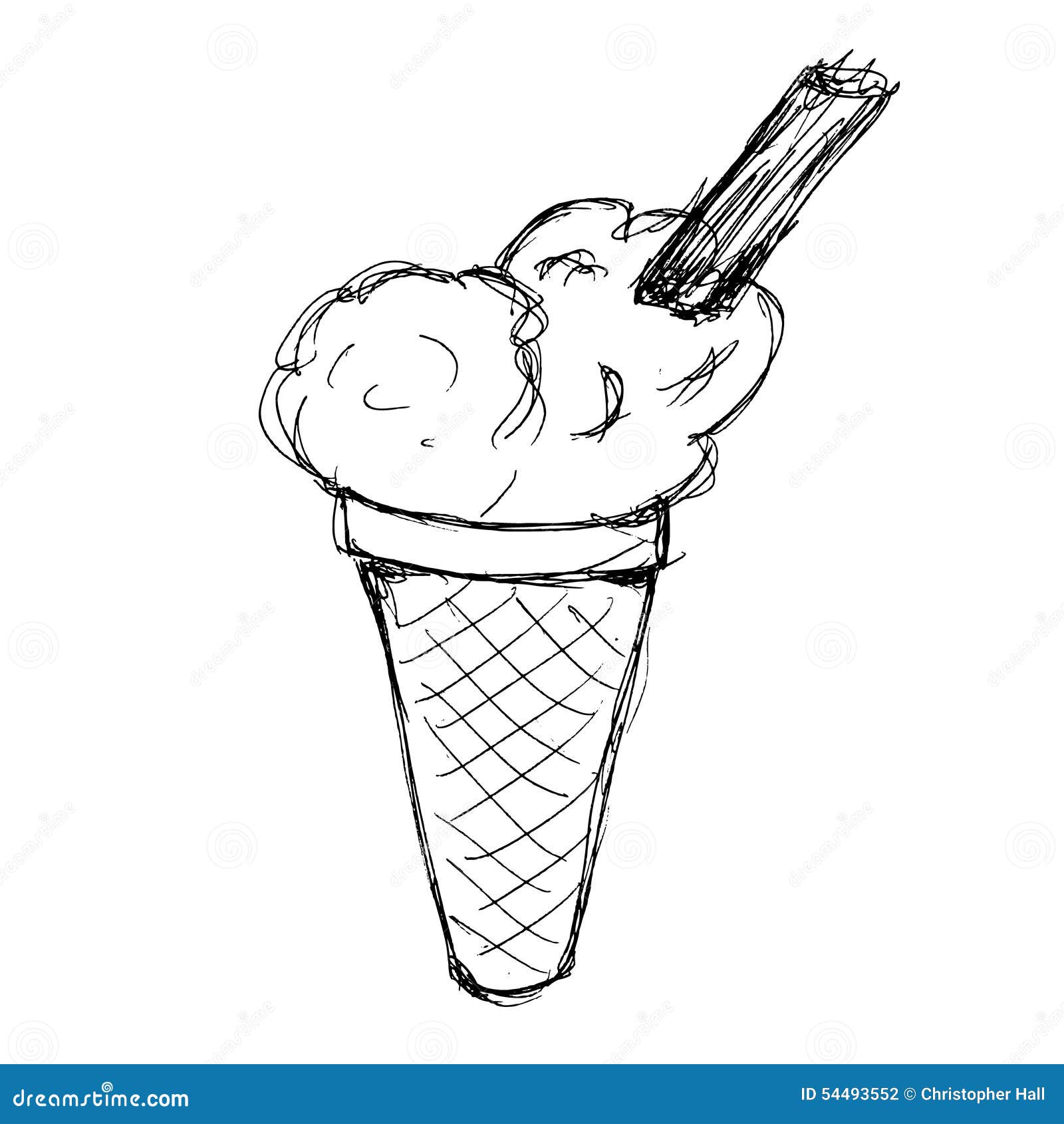 Illustration of an Ice Lolly Stock Illustration - Illustration of time ...