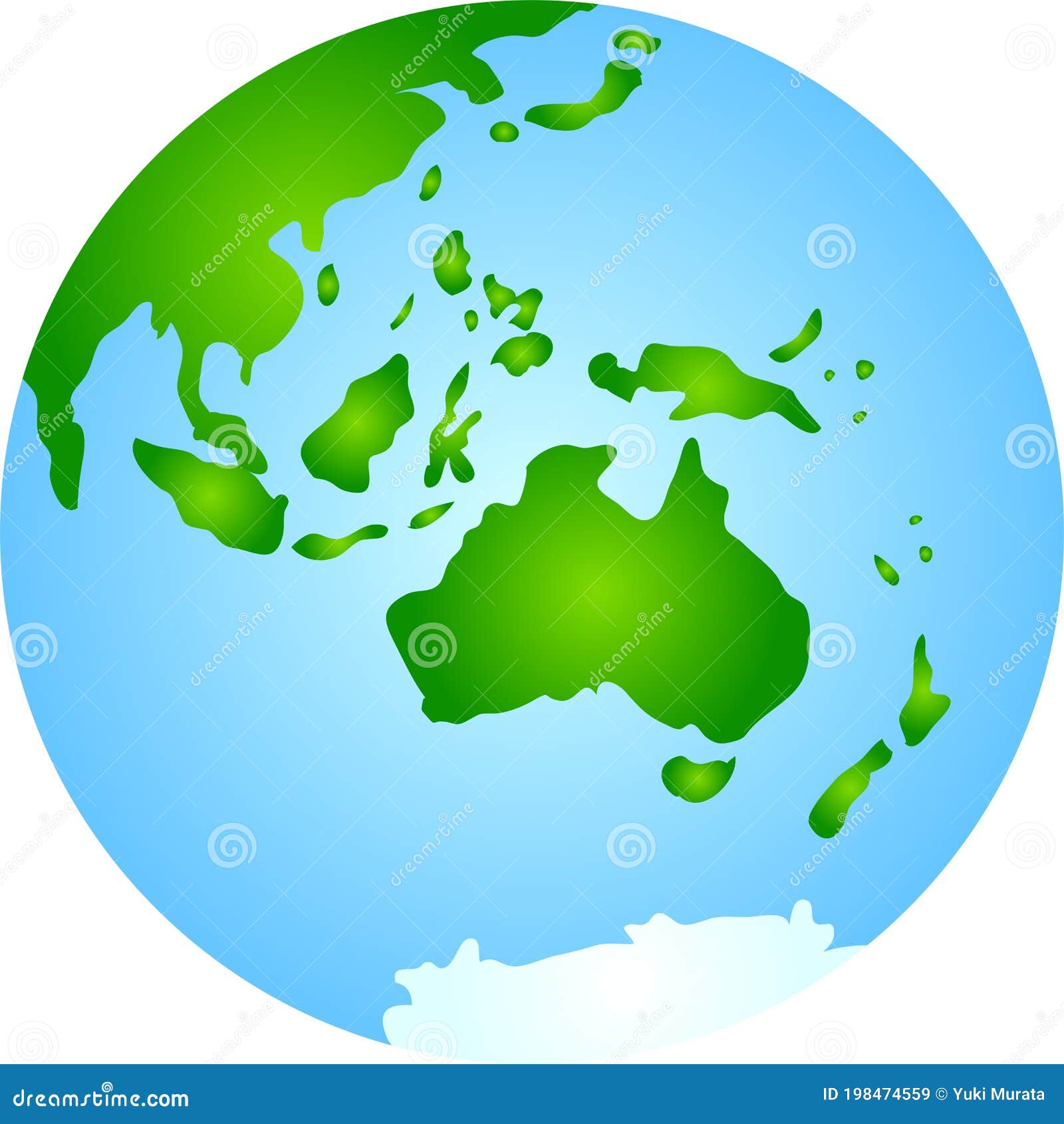 Illustration of a Round Gradation Earth Stock Vector - Illustration of ...
