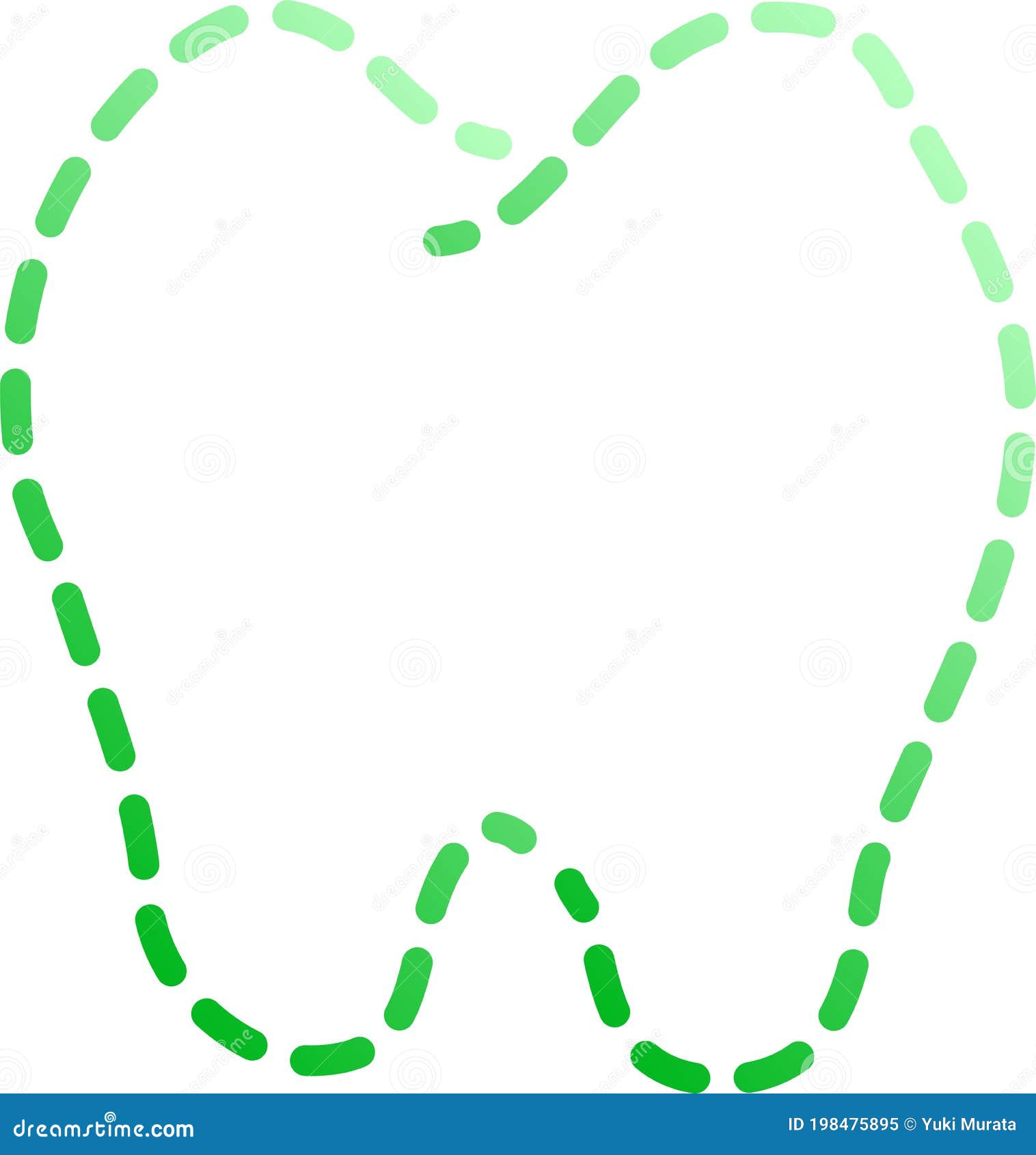 Natural Dot Line Drawing of Tooth Stock Vector - Illustration of ...