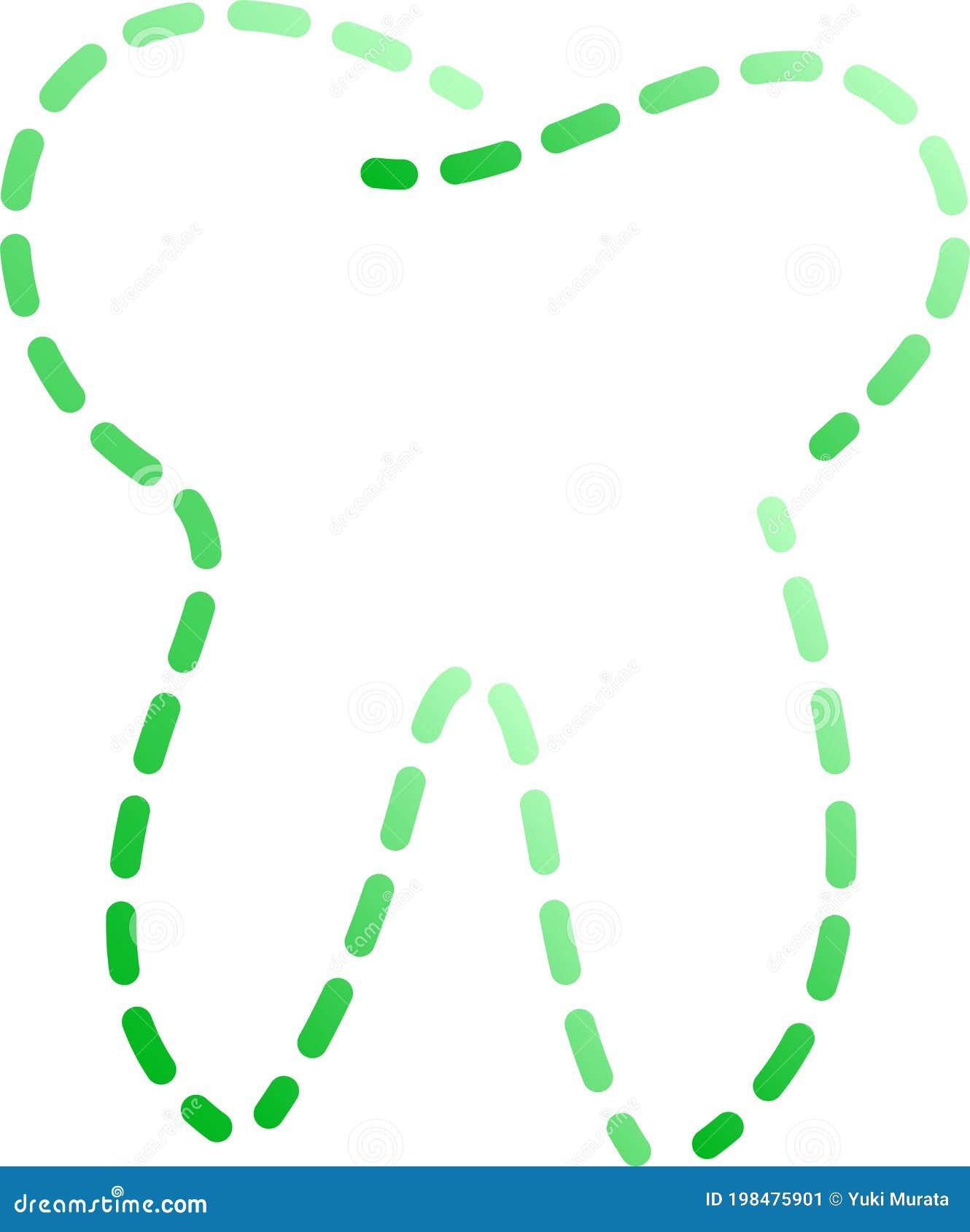 Natural Dot Line Drawing of Tooth Stock Vector - Illustration of molar ...