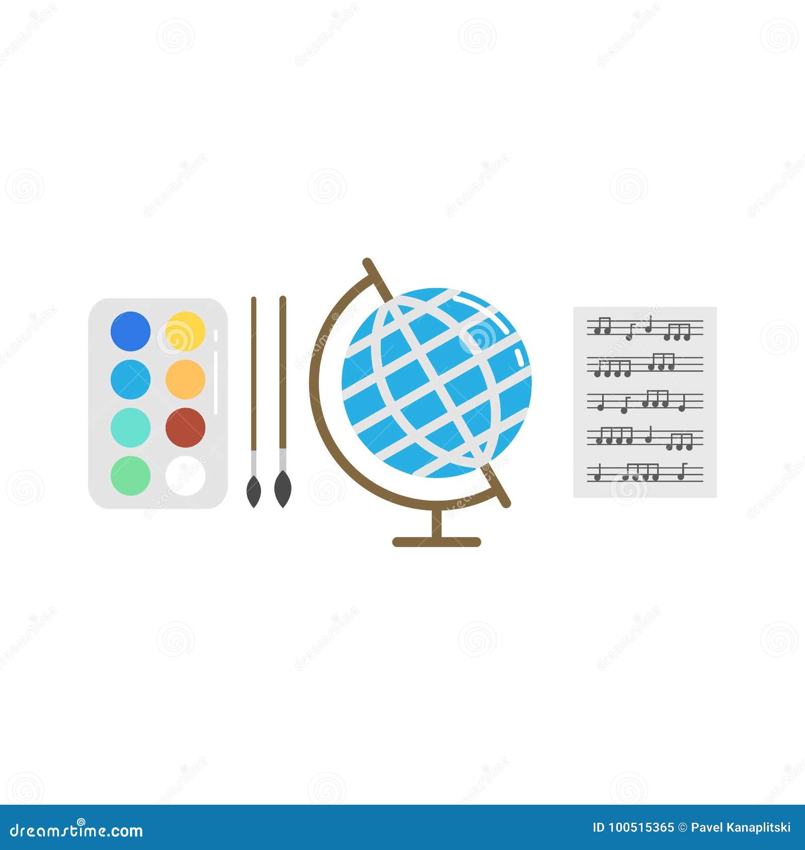 School and office set stock vector. Illustration of gluestick - 100515365