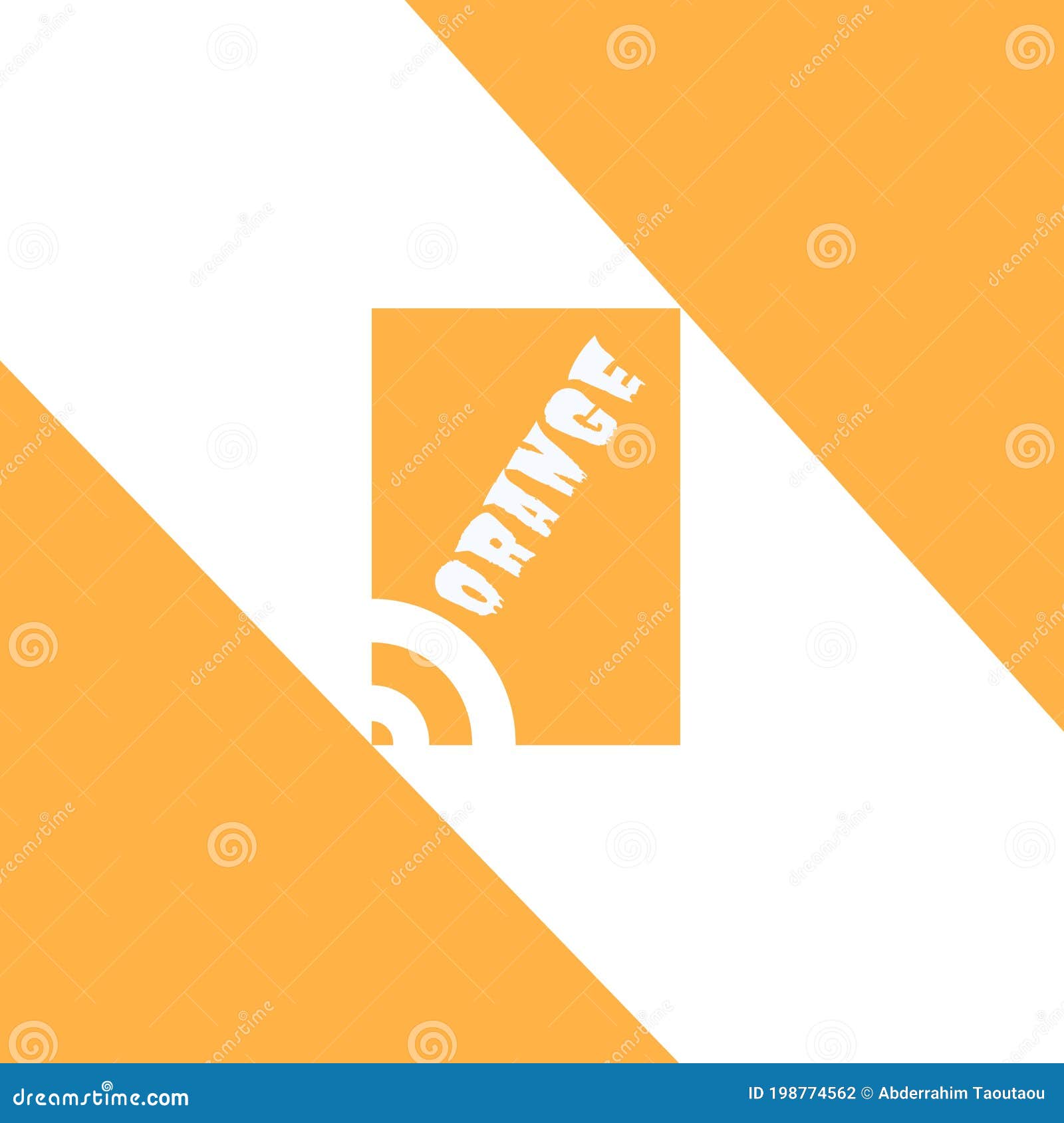 Illustration Icons Writing Orange Stock Illustration - Illustration of ...