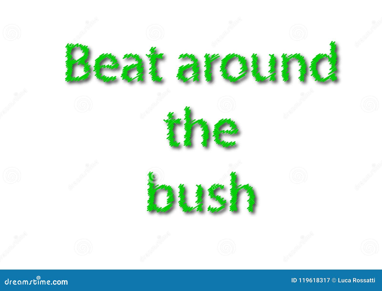 Illustration Idiom Write Beat Around the Bush Isolated in a Whit Stock ... Illustration Idiom Write Beat Around the Bush Isolated in a Whit Stock ...