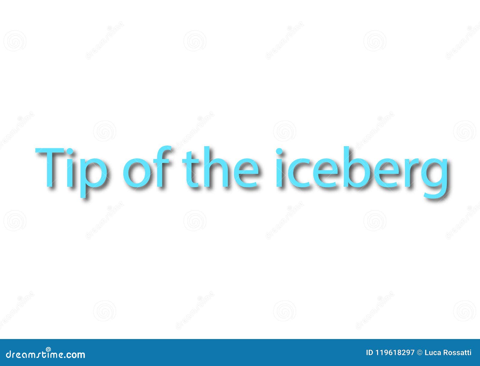 Illustration, Idiom Write Tip of the Iceberg Isolated in a White Stock ... Illustration, Idiom Write Tip of the Iceberg Isolated in a White Stock ...