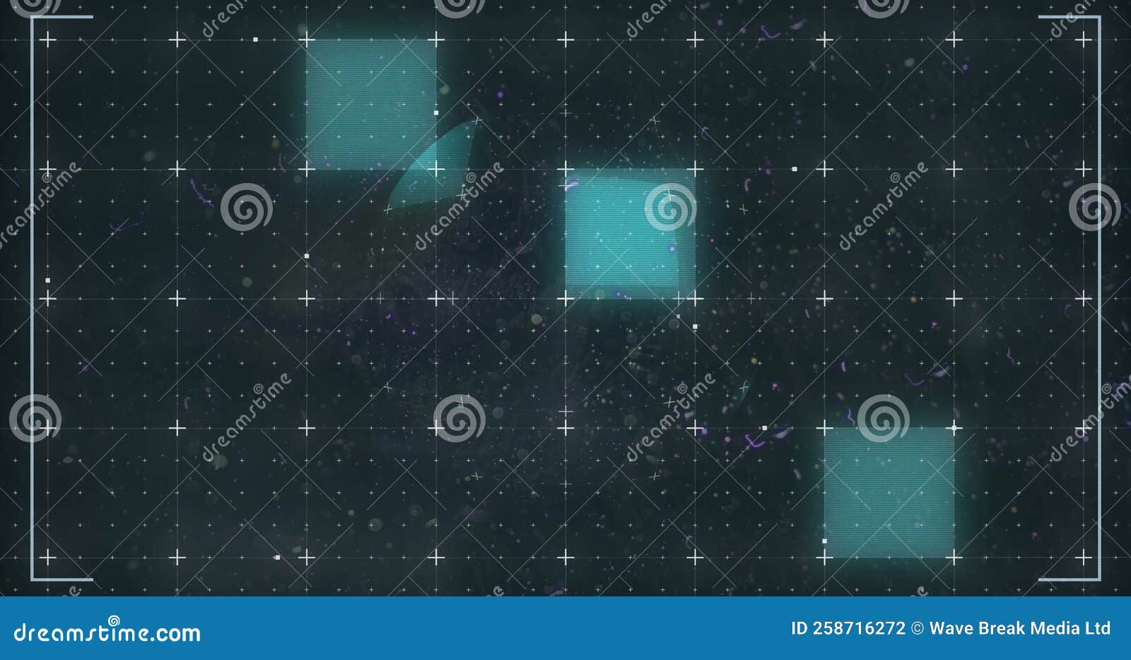 Illustration of Illuminated Squares with Grid Patterns in Viewfinder ...