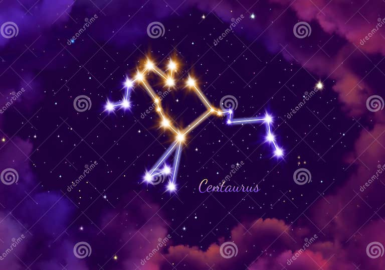 Illustration Image of the Constellation Centaurus Stock Illustration ...