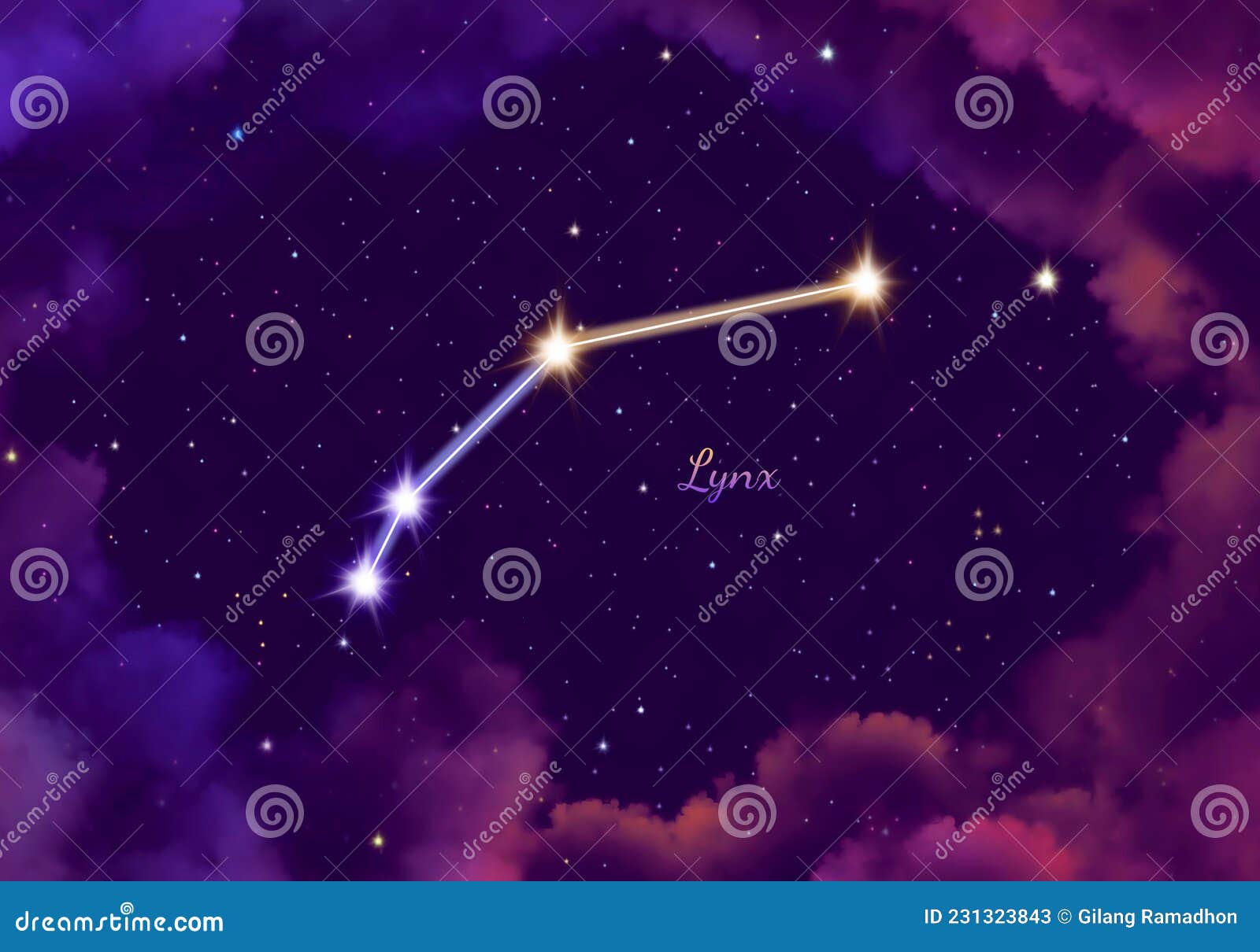 Illustration Image of the Constellation Lynx Stock Illustration ...