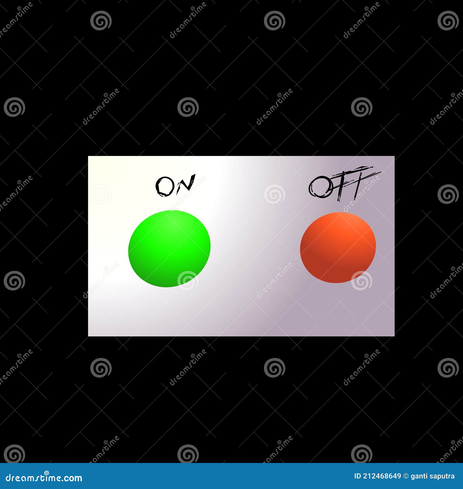 This is an Illustration Image of the Icon on and Off Stock Illustration ...