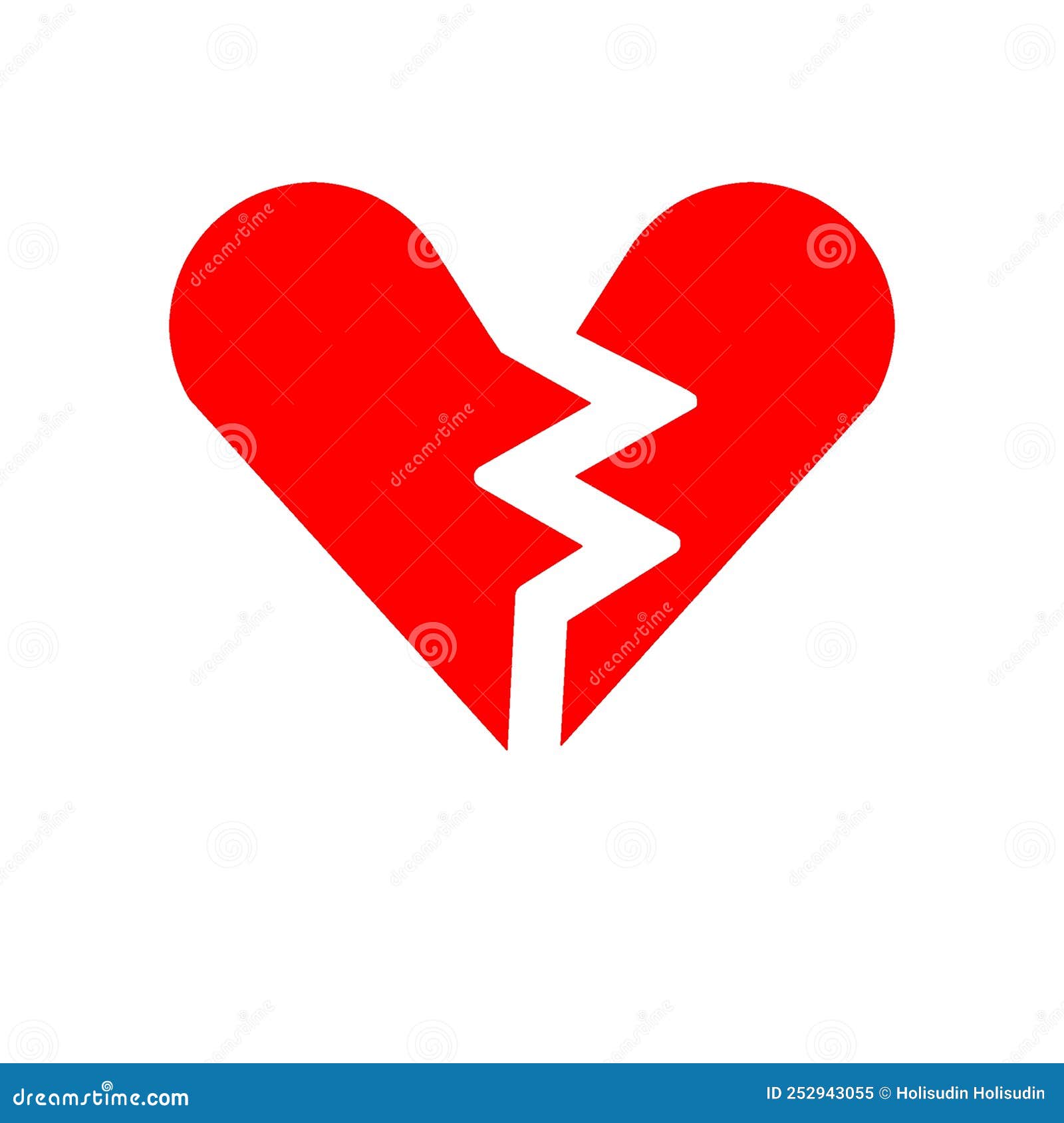 Illustration Image Love is Divided in Two Stock Illustration ...