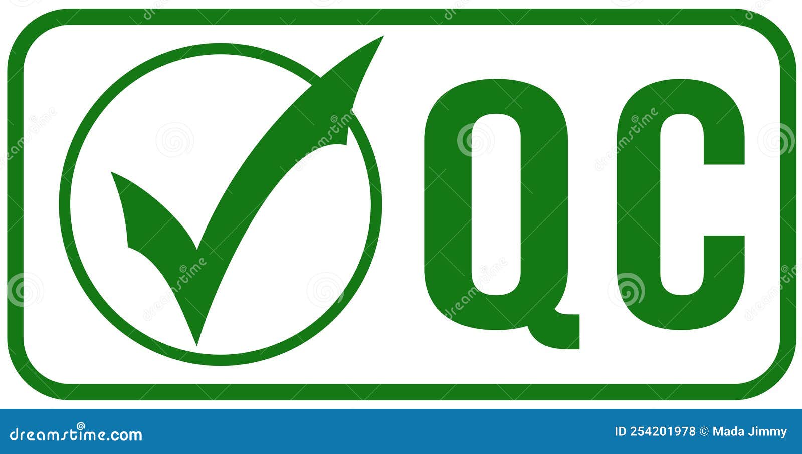 Quality Control OK Stamp with Check Icon Stock Photo - Illustration of ...