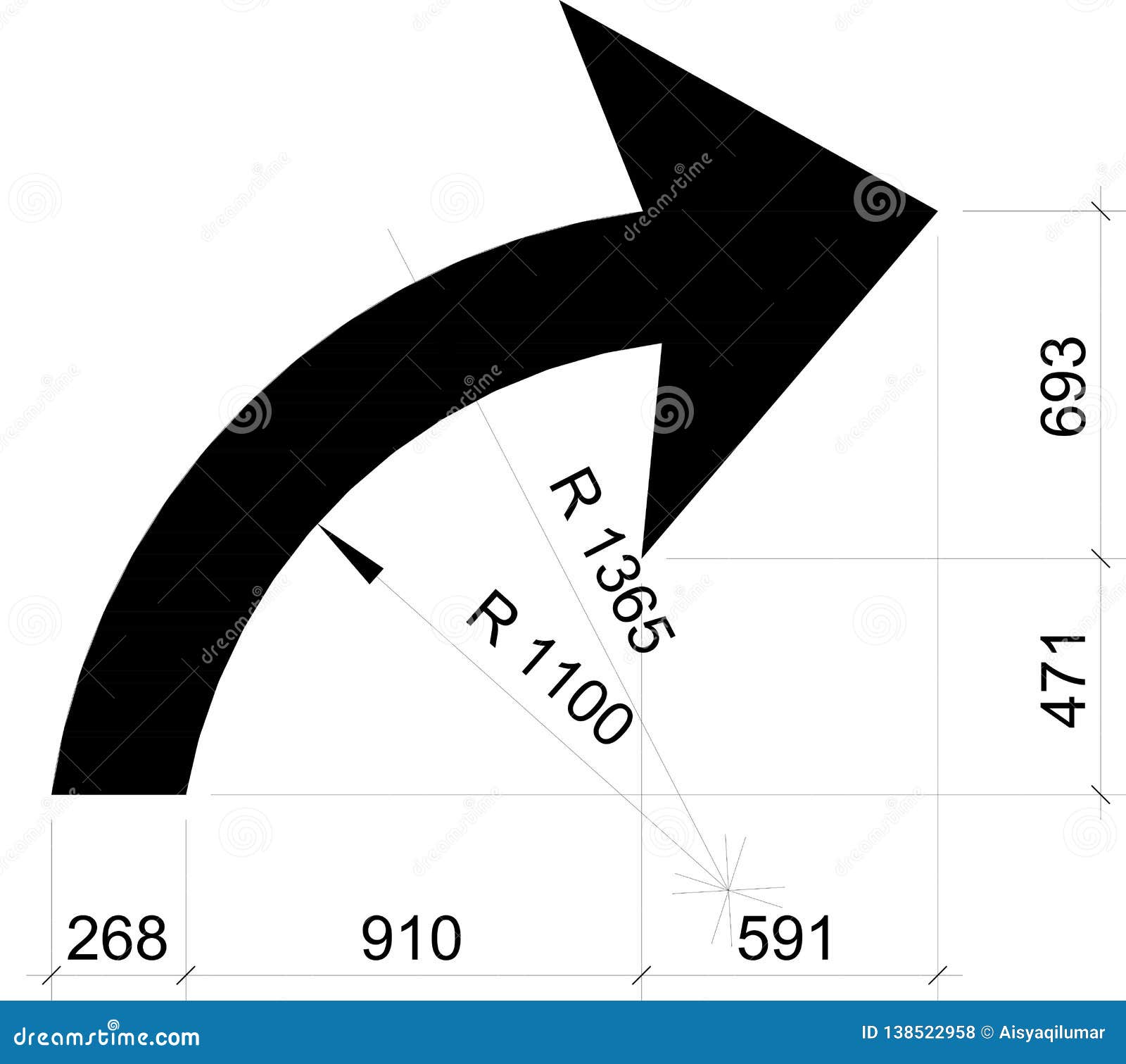 Illustration Image of Road Direction Arrow Stock Illustration ...