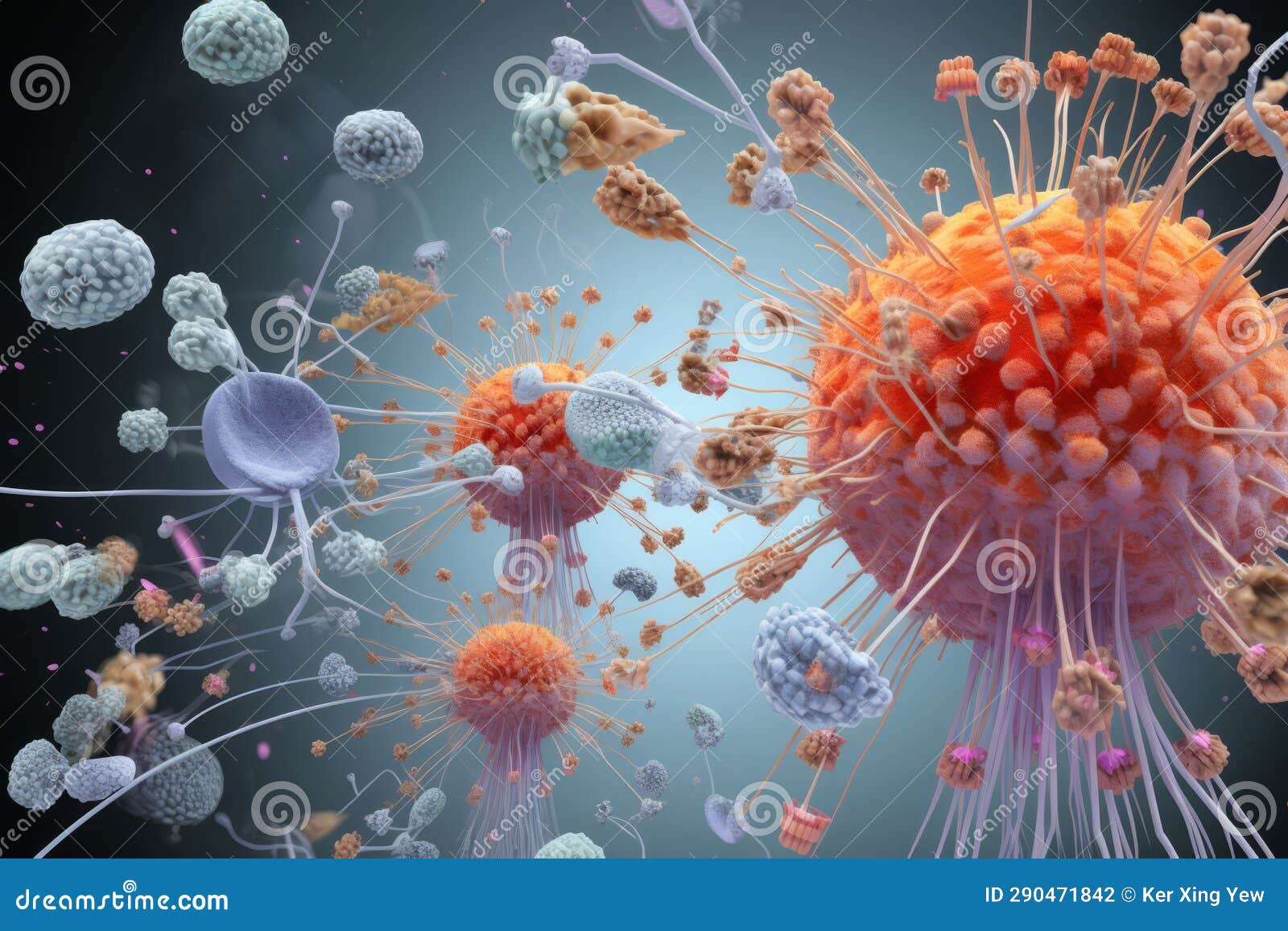 Illustration of Immune Response in Stills Disease Stock Illustration ...