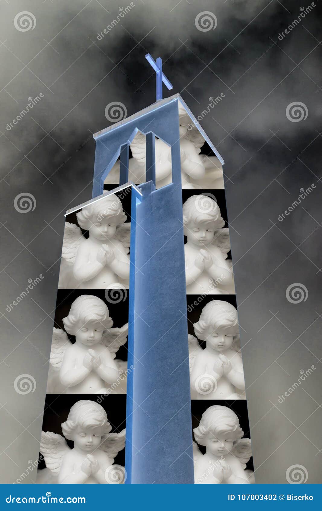 Illustration of the Imprisoned Angels Stock Illustration - Illustration ...