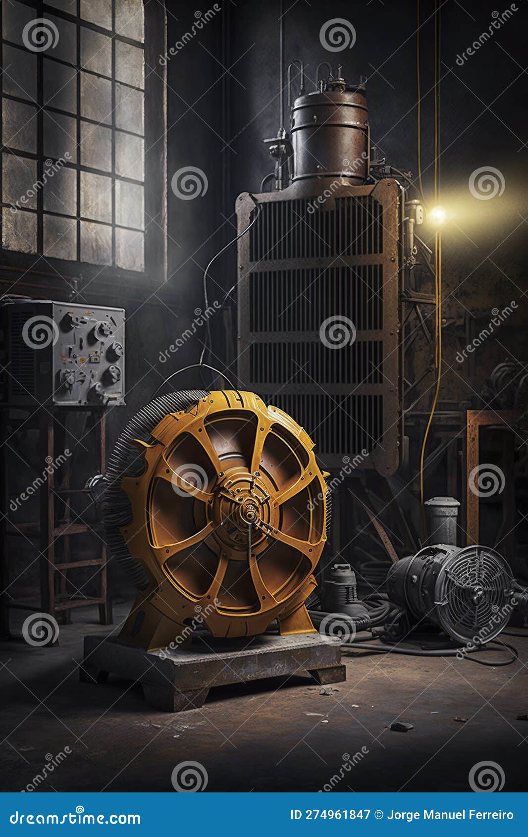 Illustration, Industrial Background for Generator Products,generative ...