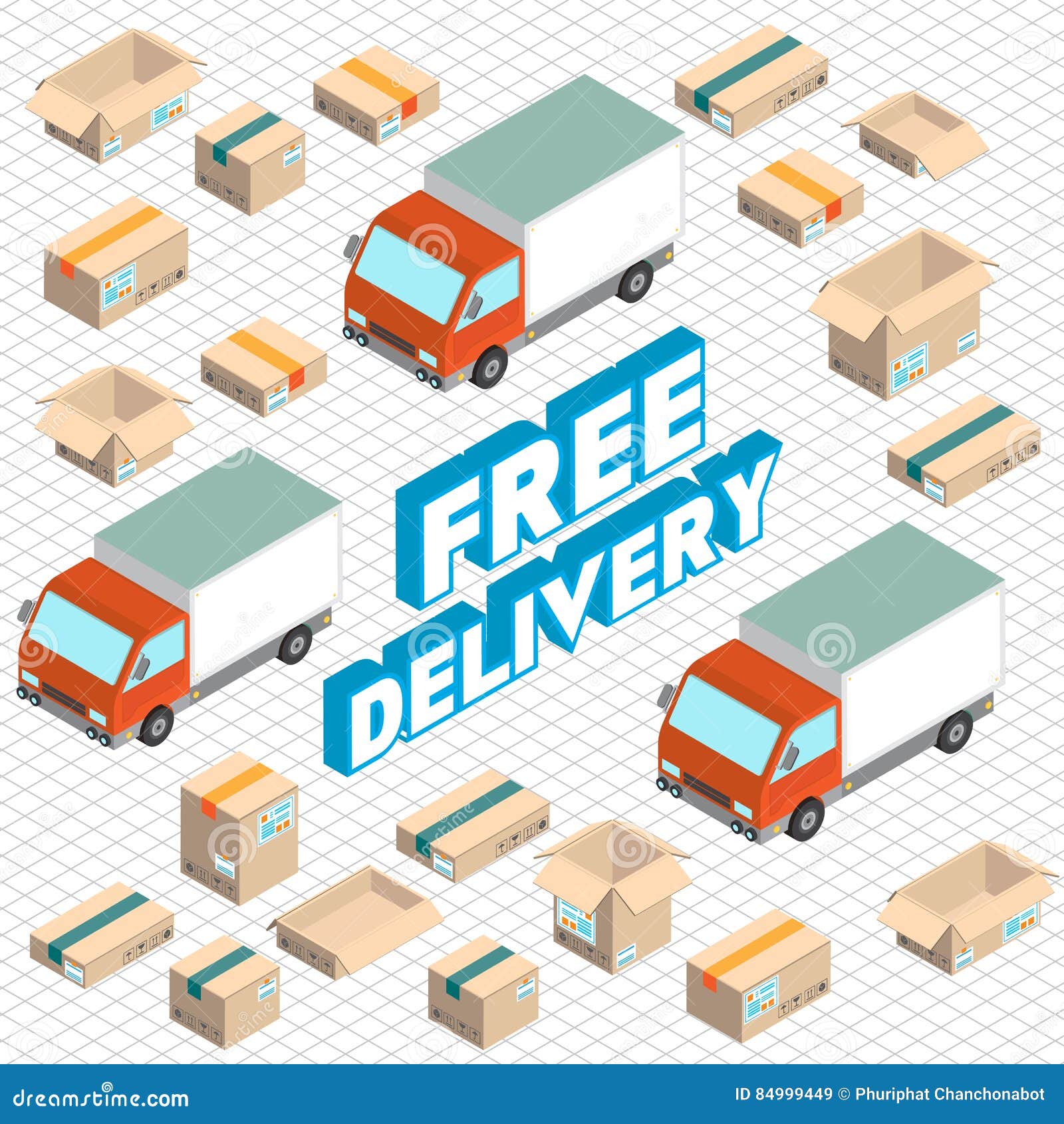 Illustration of Info Graphic Delivery Icon Concept Stock Illustration ...