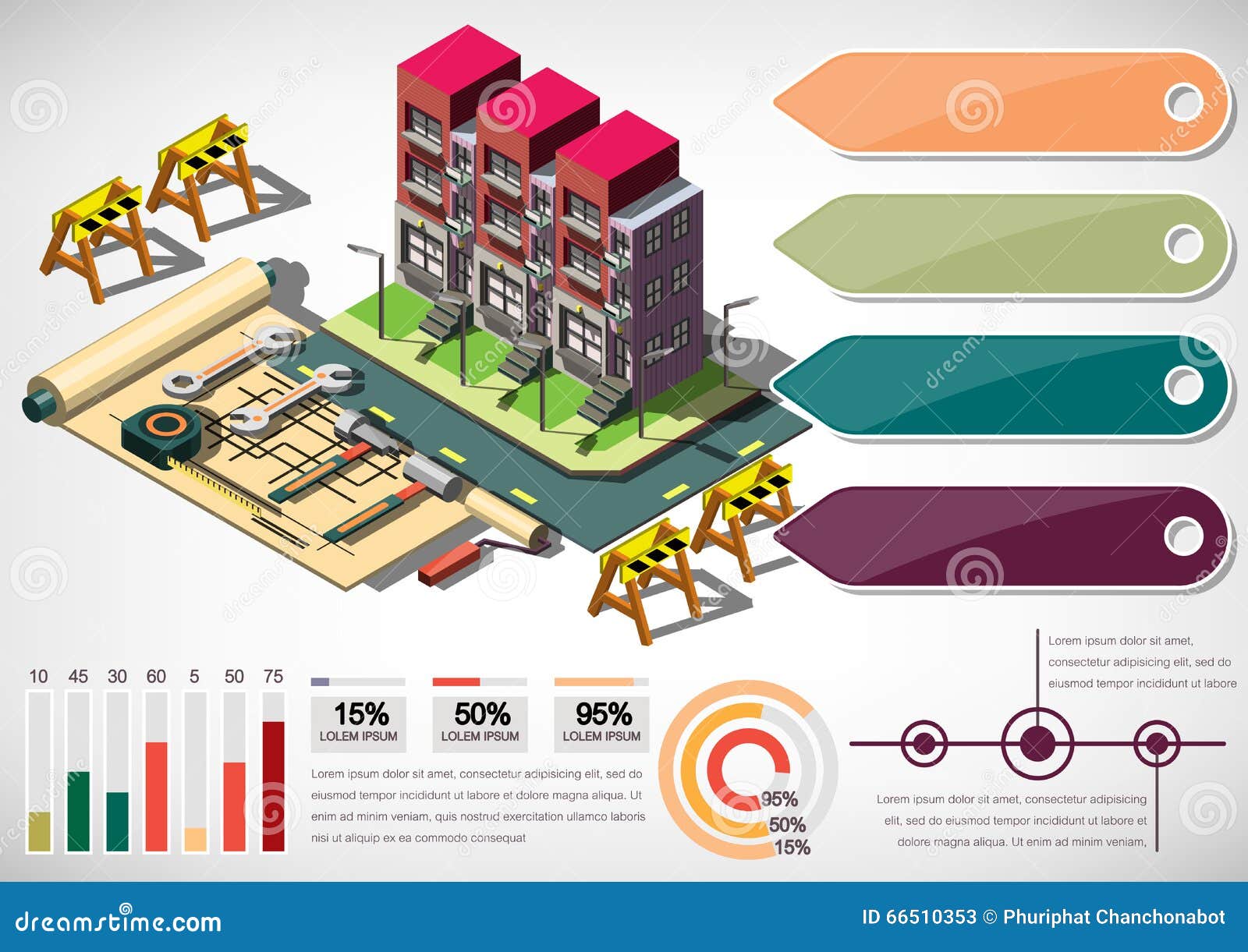 Illustration of Info Graphic House Structure Concept Stock Vector ...