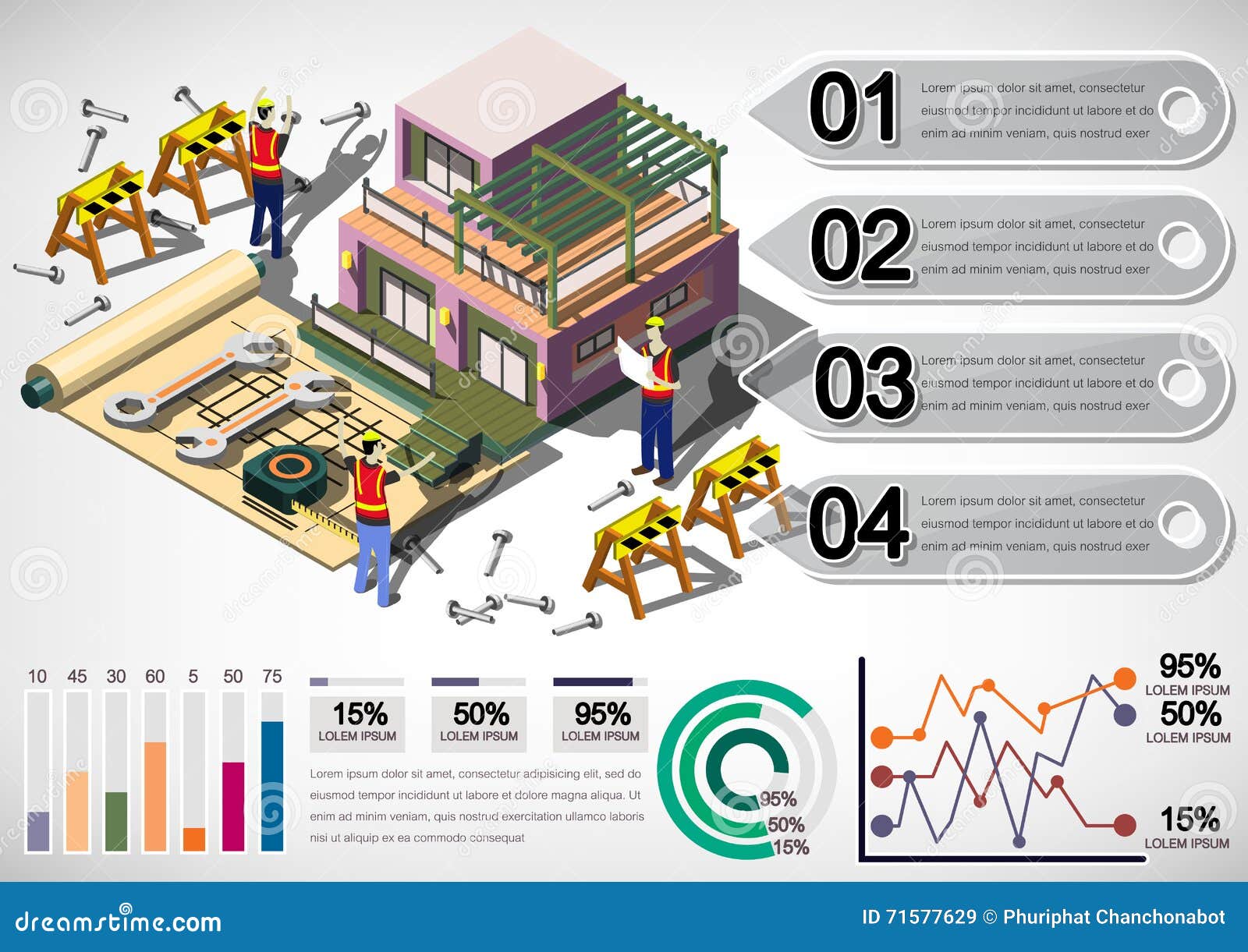 Illustration of Info Graphic House Structure Concept Stock Vector ...