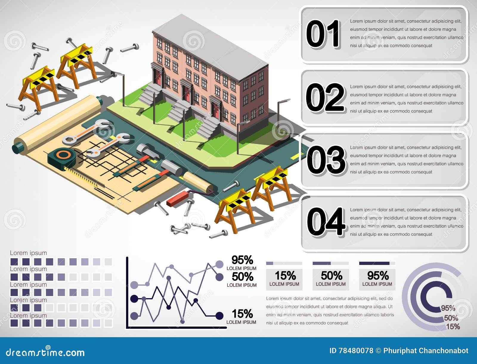 Illustration of Info Graphic House Structure Concept Stock Vector ...
