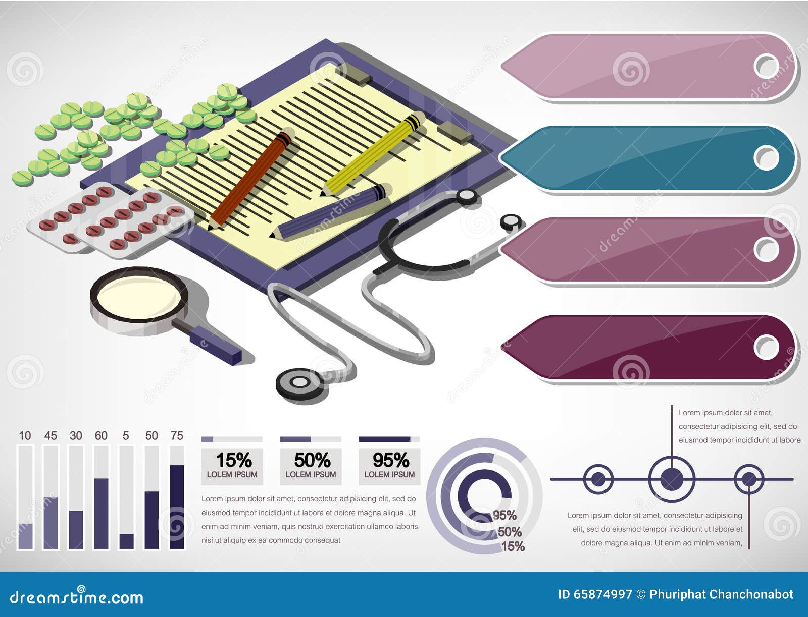 Illustration of Info Graphic Medical Concept Stock Vector ...
