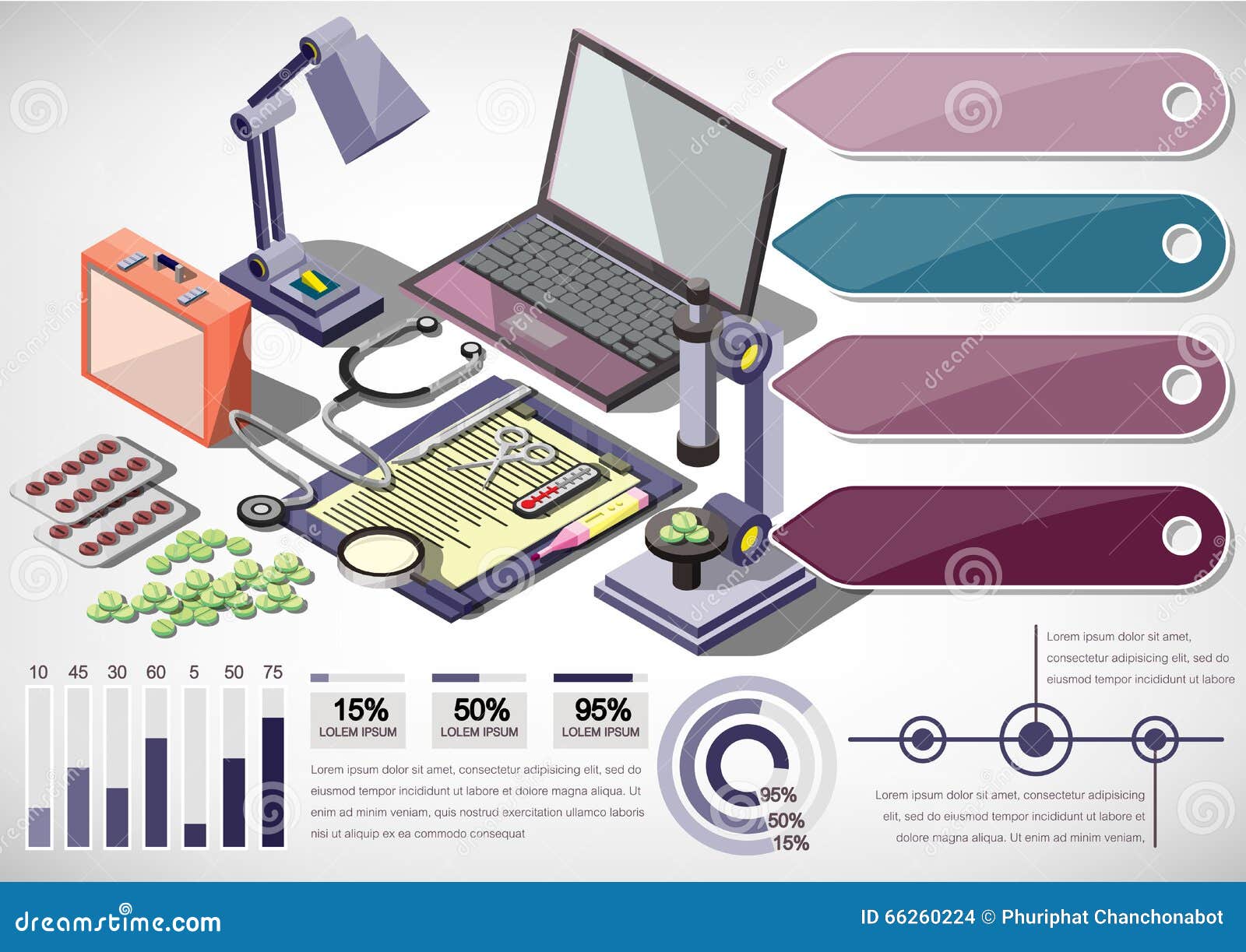 Illustration of Info Graphic Medical Concept Stock Vector ...