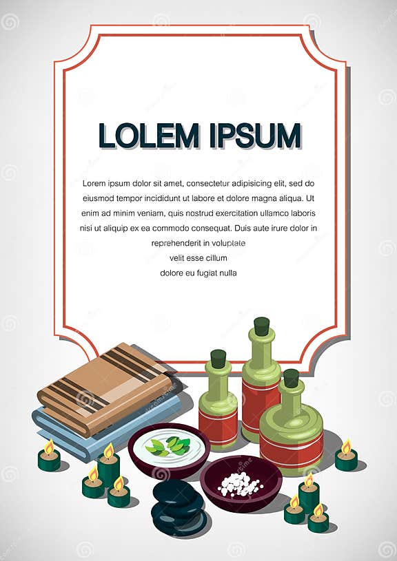 Illustration of Info Graphic Spa Concept Stock Vector - Illustration of ...