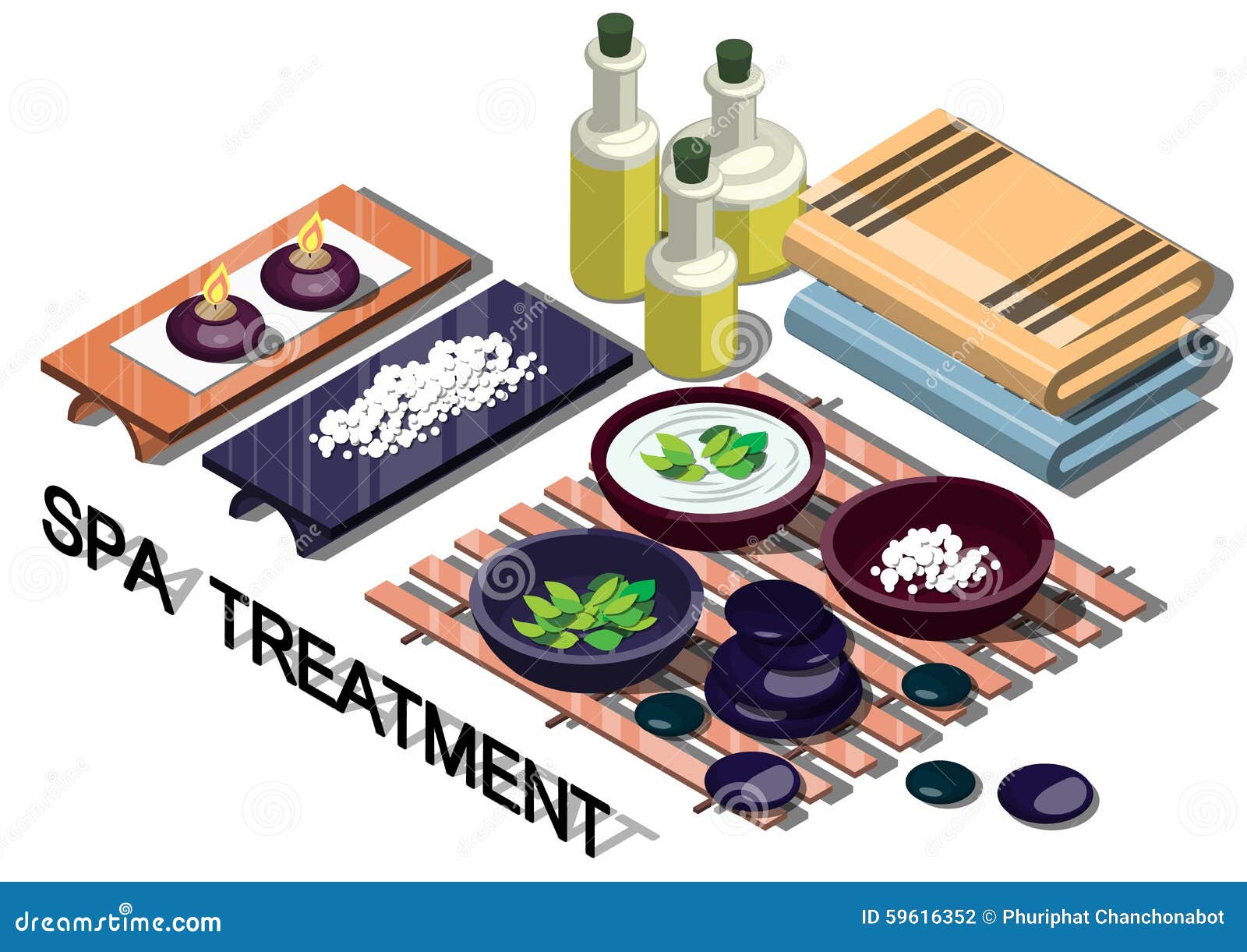 Illustration of Info Graphic Spa Treatment Concept Stock Vector ...