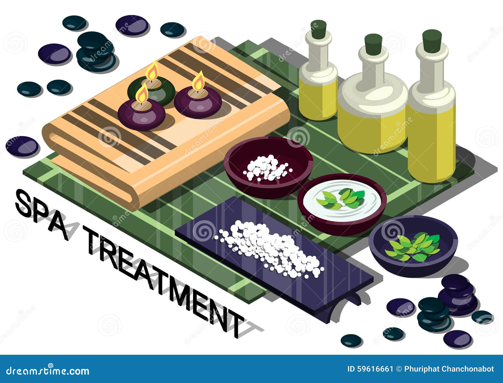 Illustration of Info Graphic Spa Treatment Concept Stock Vector ...