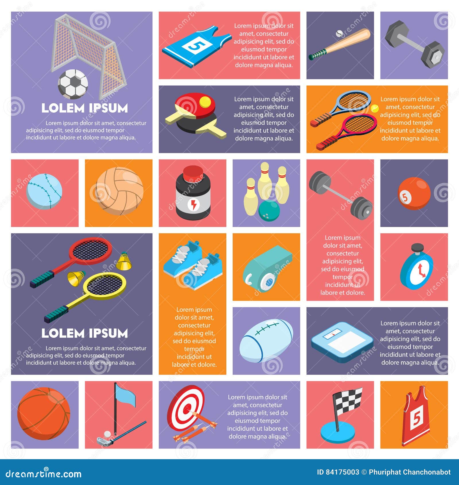 Illustration of Info Graphic Sport Concept Stock Vector - Illustration ...