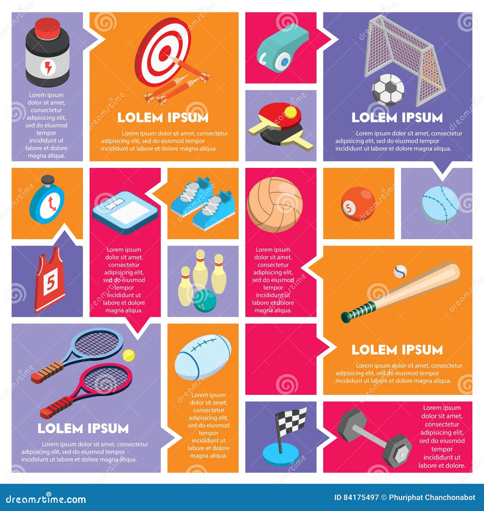 Illustration of Info Graphic Sport Concept Stock Vector - Illustration ...