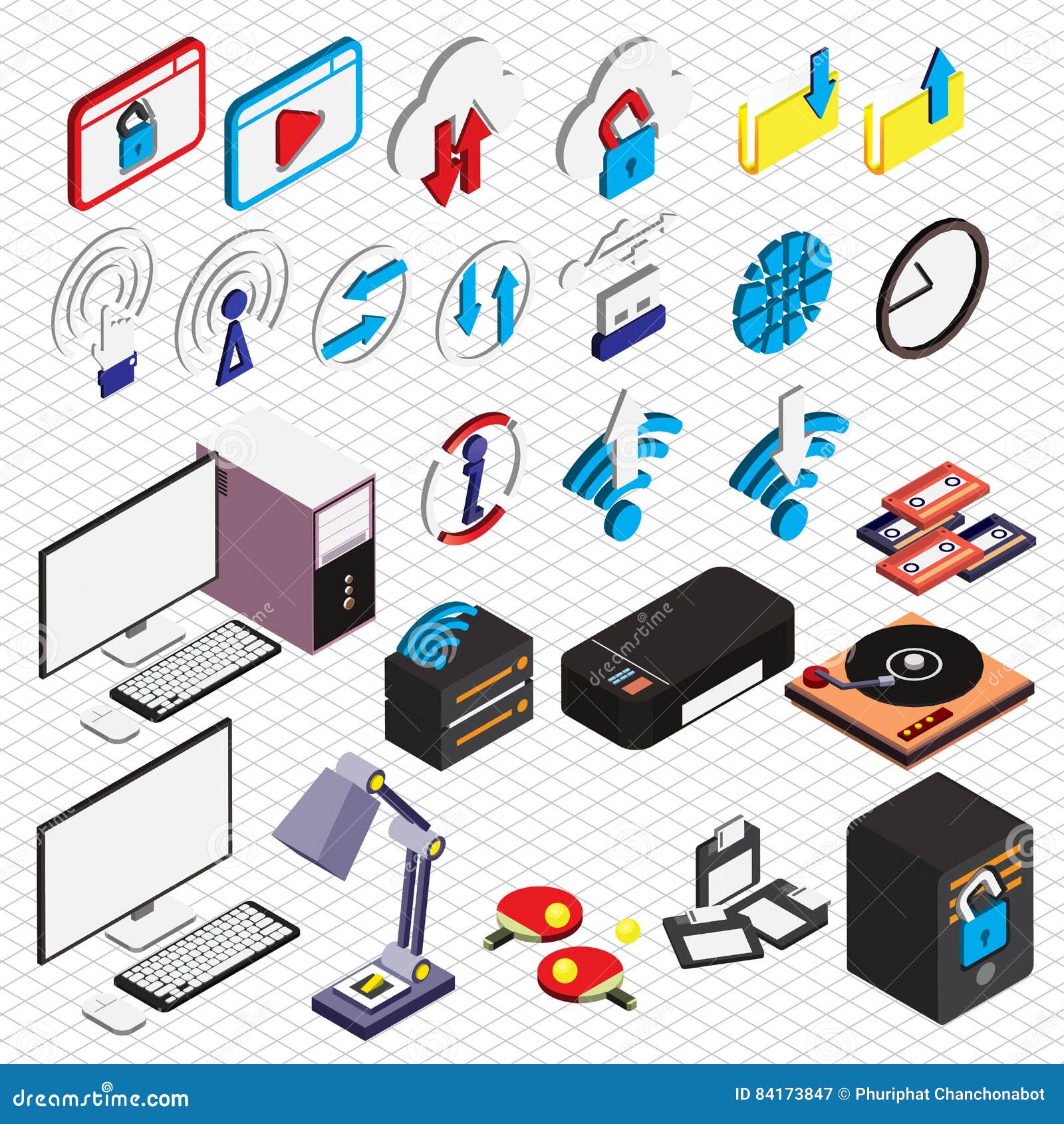 Illustration of Info Graphic Technology Concept Stock Vector ...