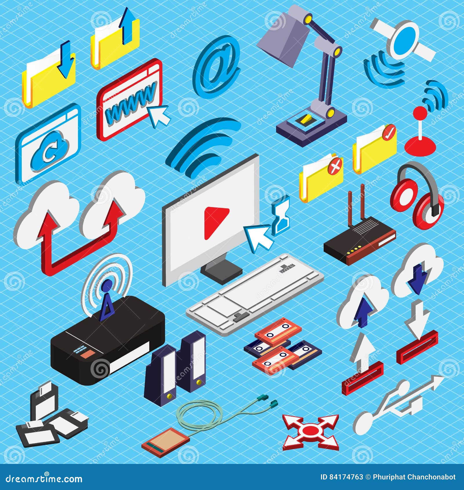 Illustration of Info Graphic Technology Concept Stock Vector ...
