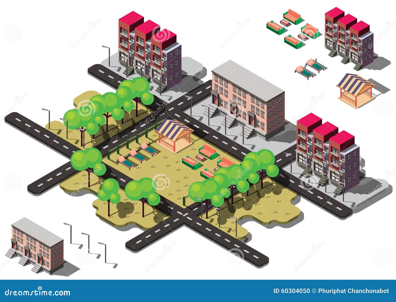 Illustration of Info Graphic Urban City Concept Stock Vector ...