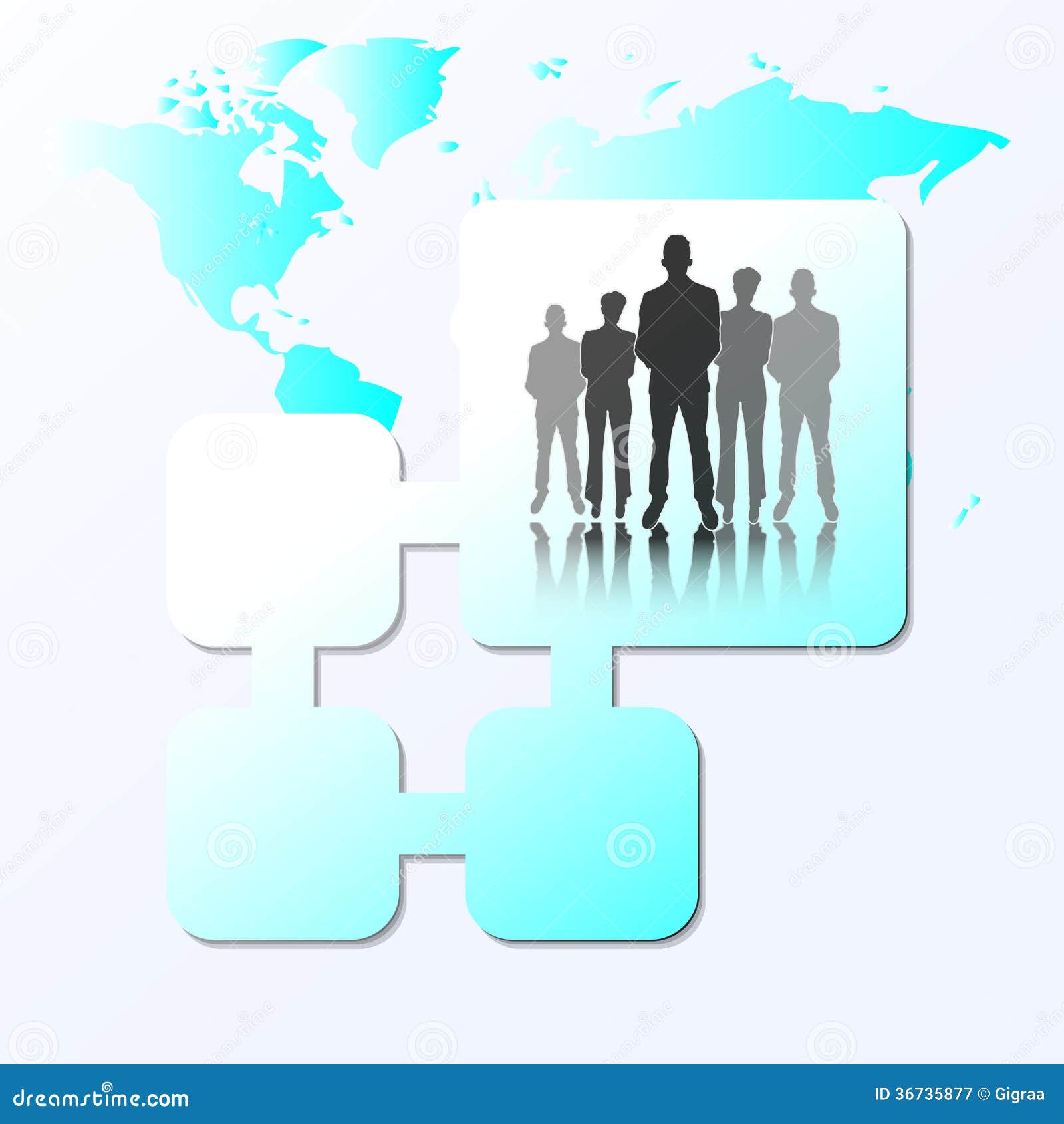 Illustration of Infographic with Group Stock Illustration ...