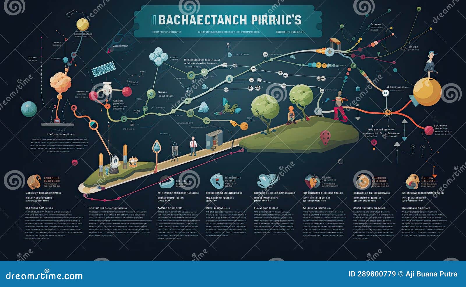 Illustration Infographic Presenting Various Branches of Science and ...