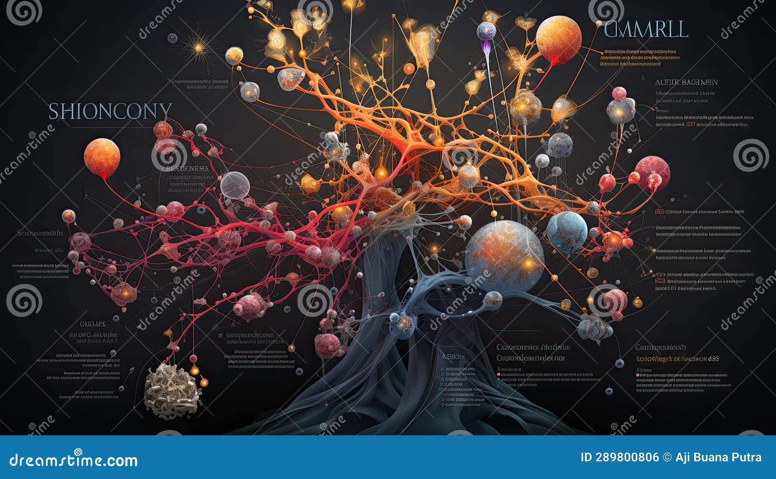 Illustration Infographic Presenting Various Branches of Science and ...