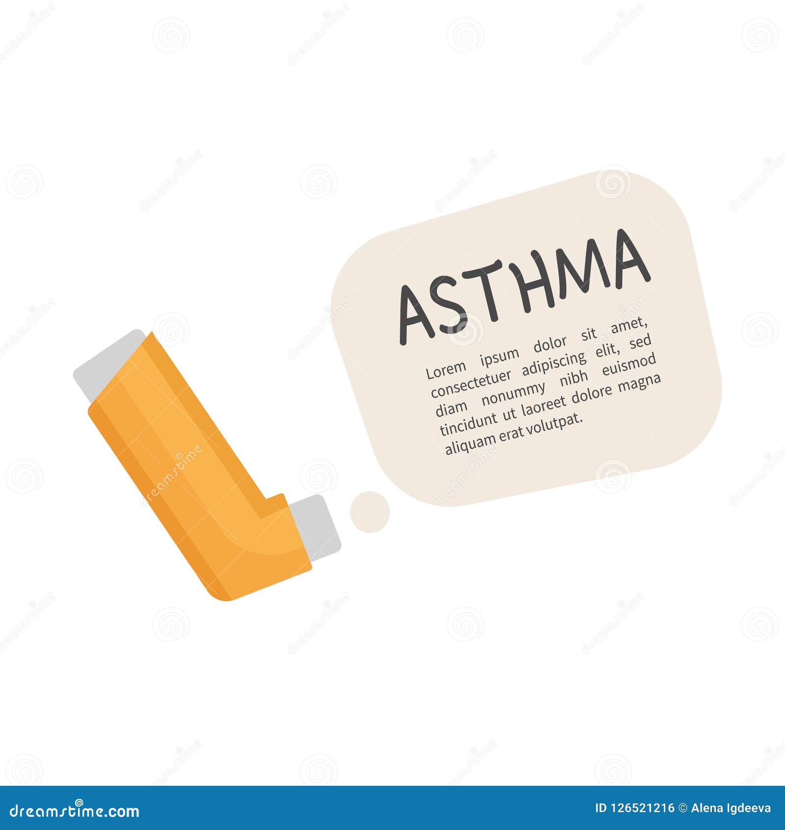 Asthma infographic stock vector. Illustration of design - 126521216