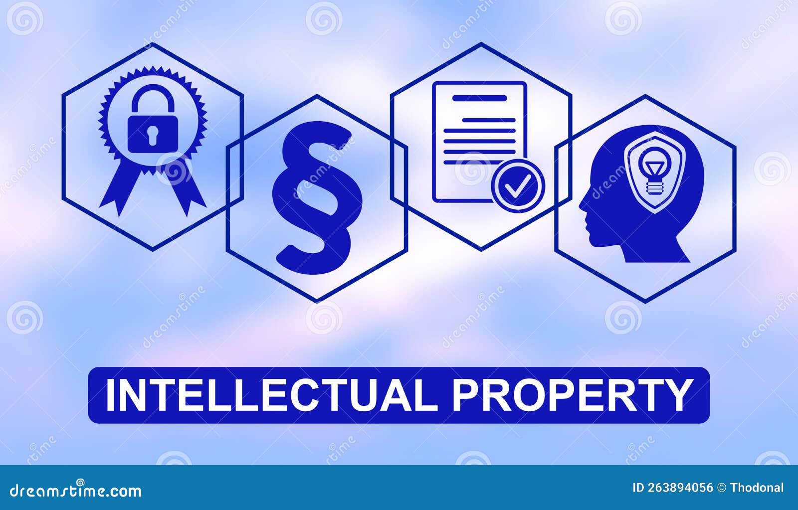 Concept of Intellectual Property Stock Illustration - Illustration of ...
