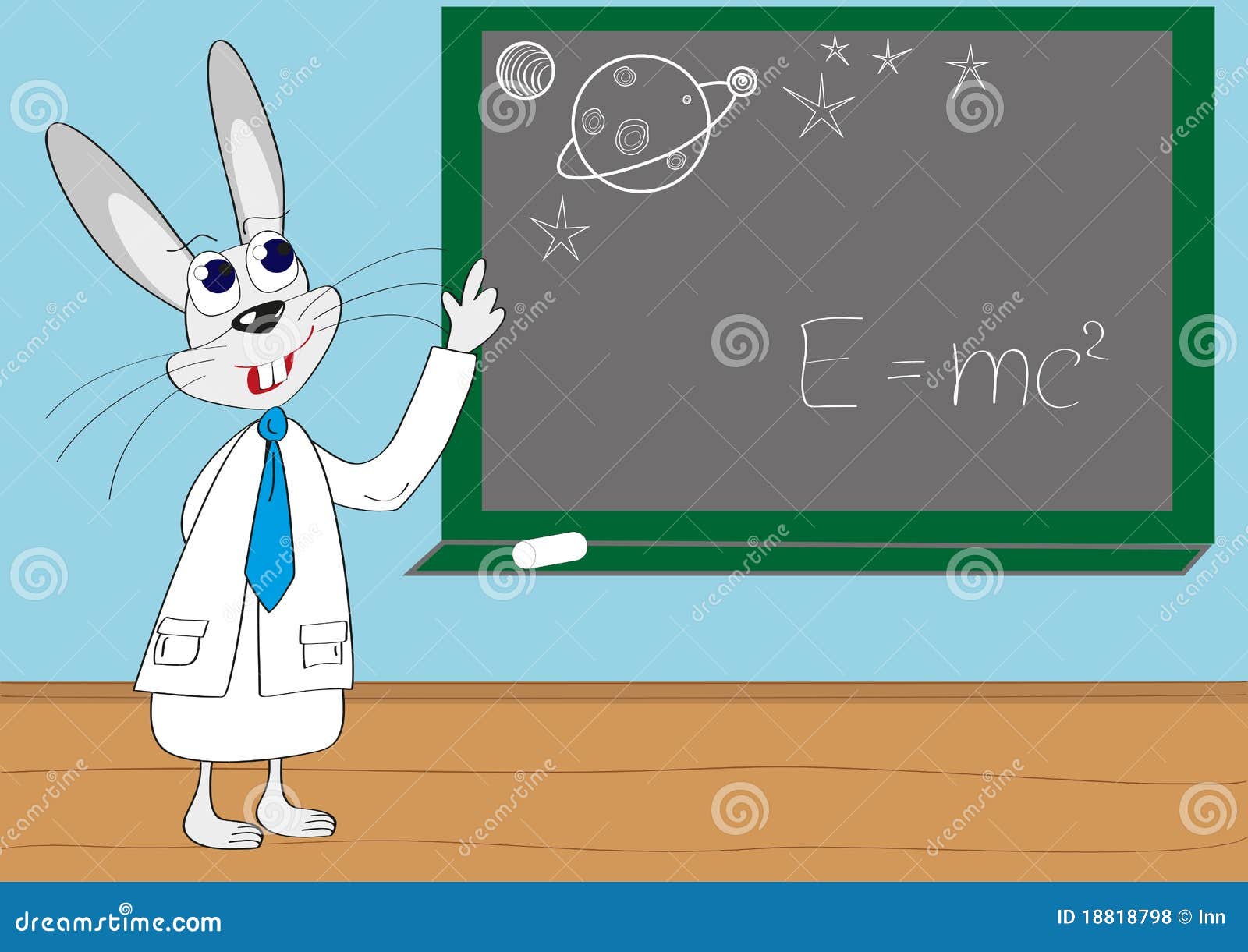 Illustration of Intelligent Rabbit Lecture Stock Vector - Illustration ...