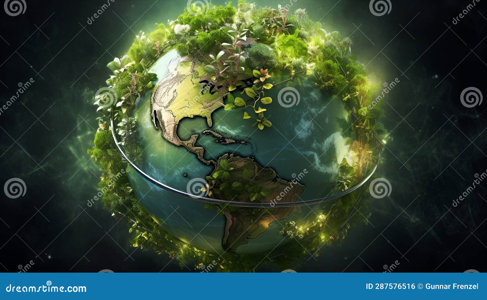 Illustration of an Interconnected Earth with Unity of Technology and ...