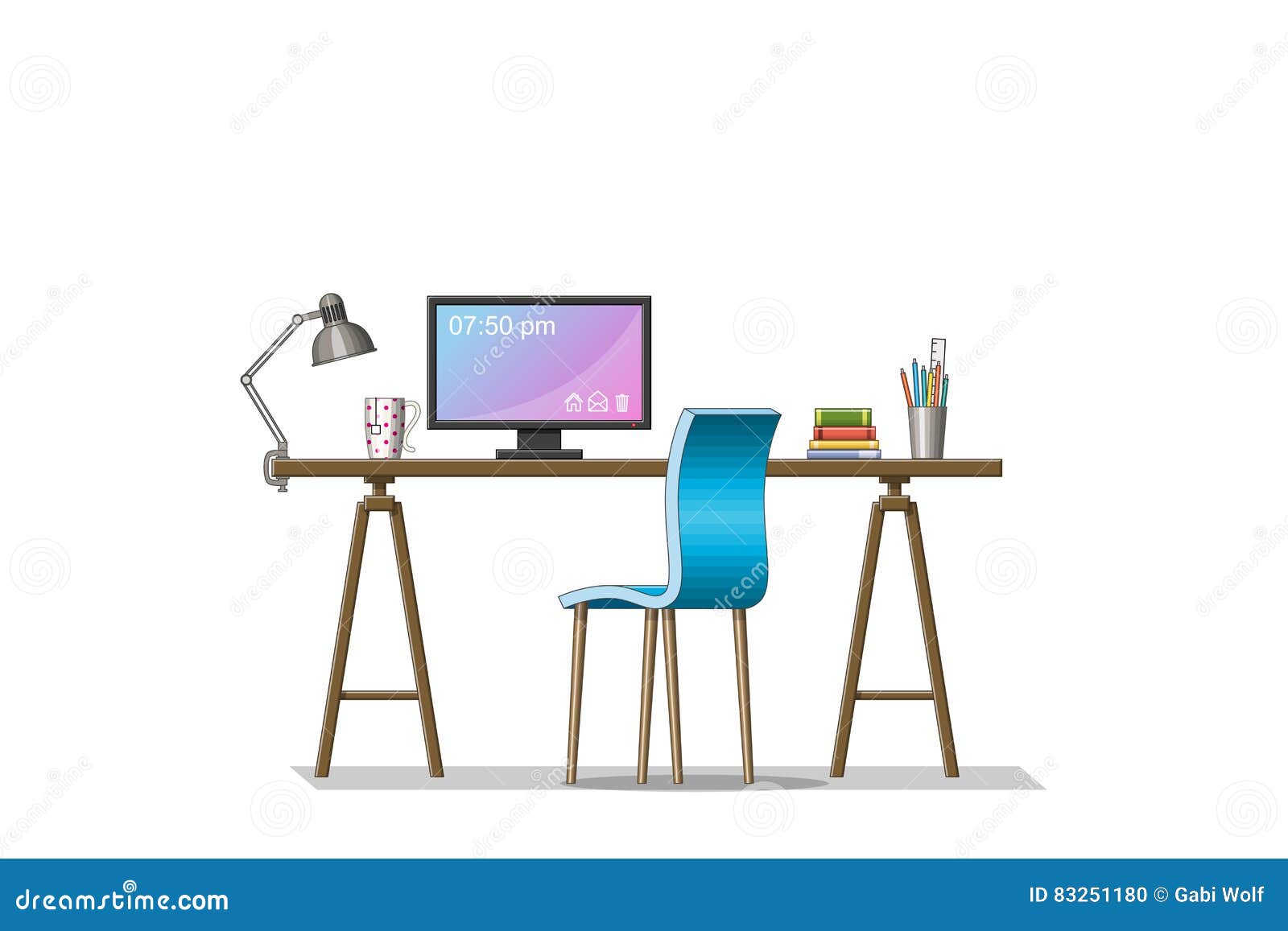 Work Station Stock Illustrations – 12,272 Work Station Stock ...