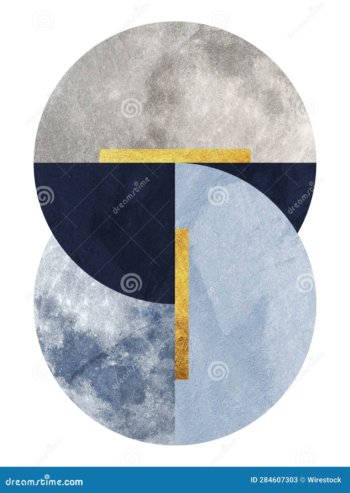 Illustration of Interlocking Circles of Various Colors Stock ...