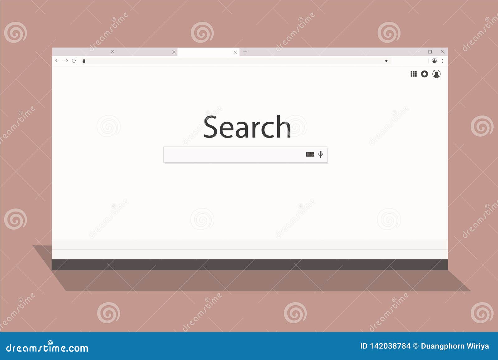 Illustration of Internet Browser Searching Stock Illustration ...