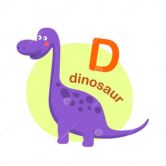 Illustration Isolated Alphabet Letter D-dinosaur Stock Vector ...