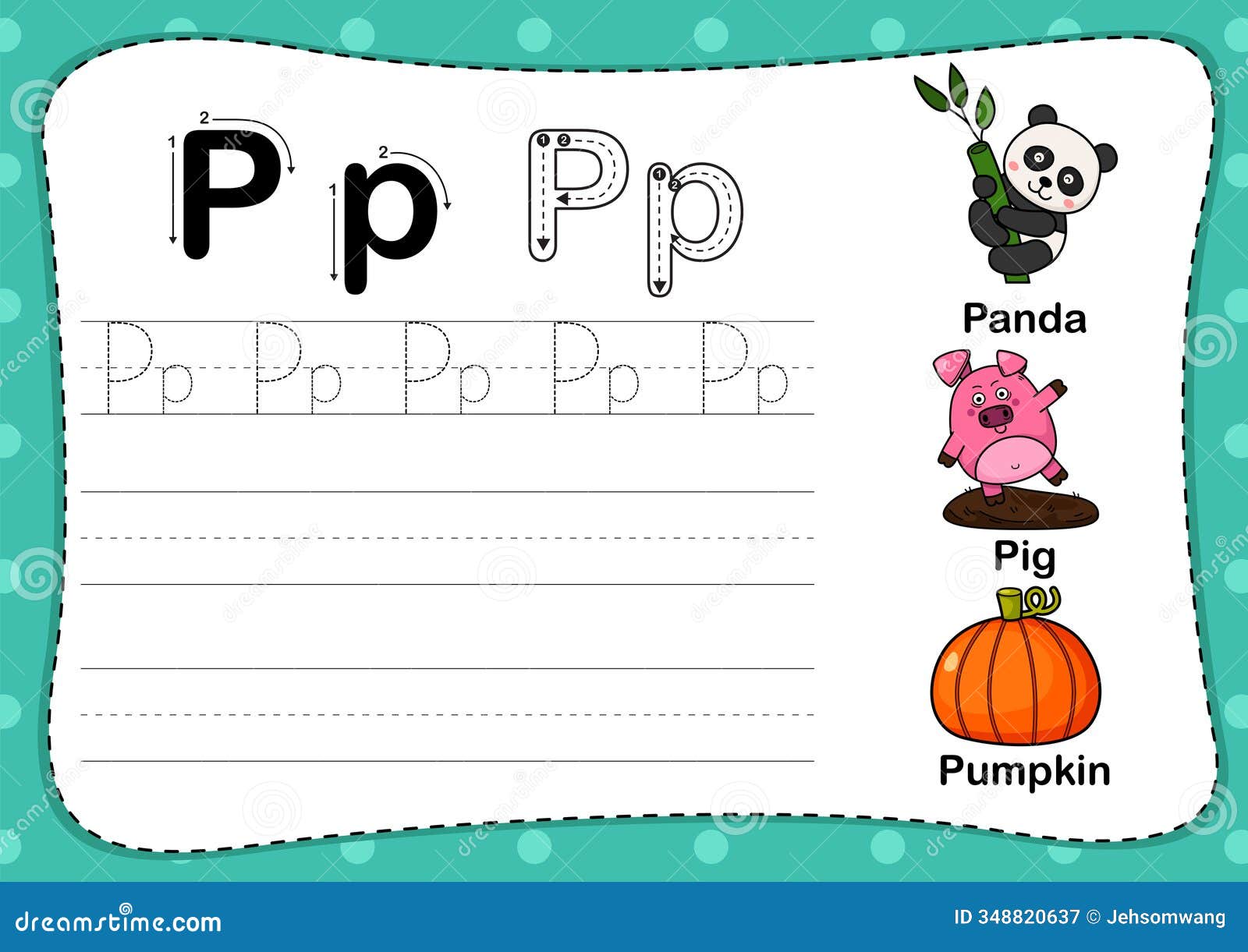 Illustration Isolated Animal Alphabet Letter P Stock Illustration ... Illustration Isolated Animal Alphabet Letter P Stock Illustration ...