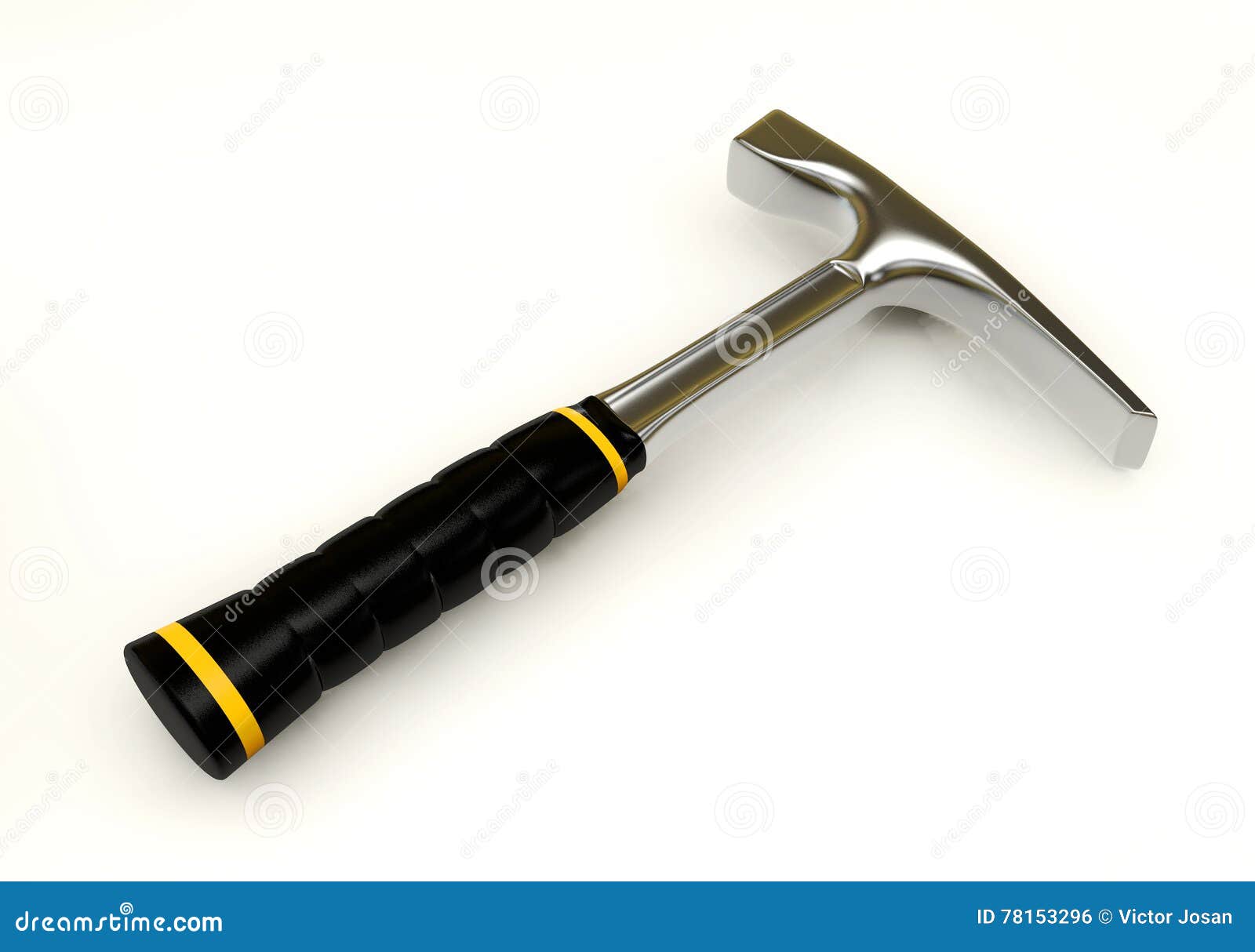 Illustration of Isolated Brick Hammer on White Background Stock ...