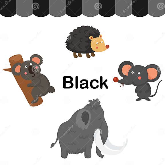 Illustration of Isolated Color Black Group Stock Vector - Illustration ...